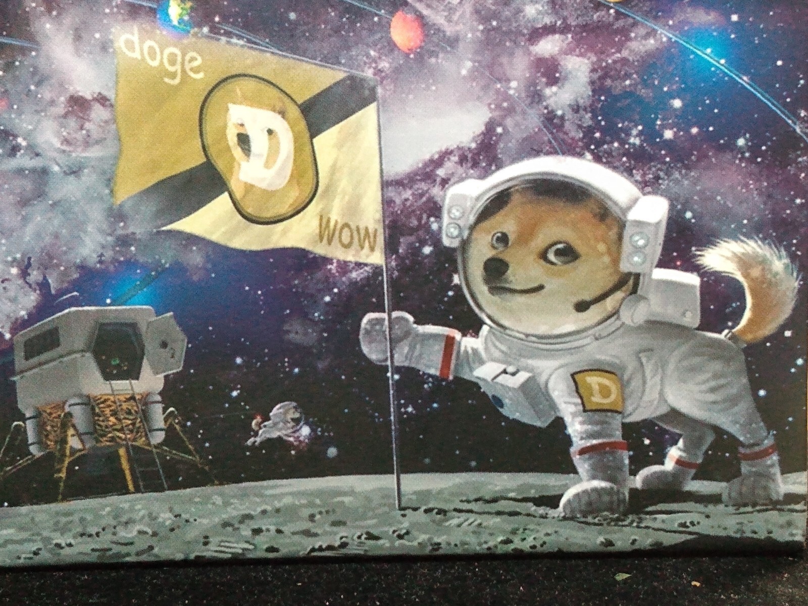 2022 Chad 2 oz Silver Doge On The Moon Antiqued High Relief Coin .999 ...