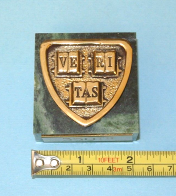 Veritas Shield Logo Vintage Authentic HARVARD University Adorned