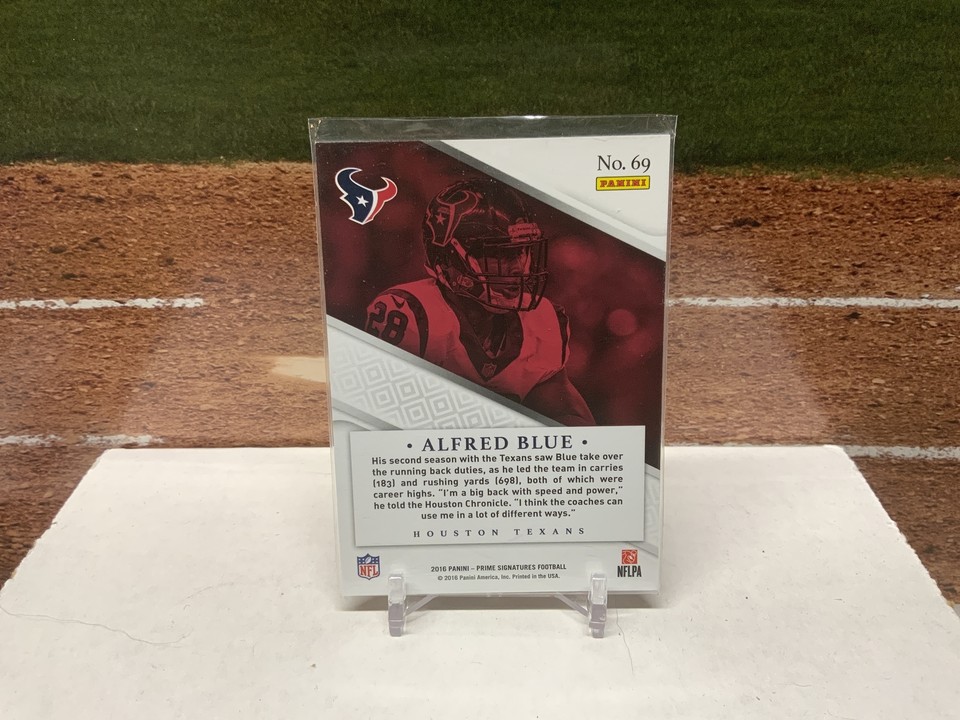 Alfred Blue 2016 Prime Signatures #69 Prime Proof Red SN #/149 Houston ...