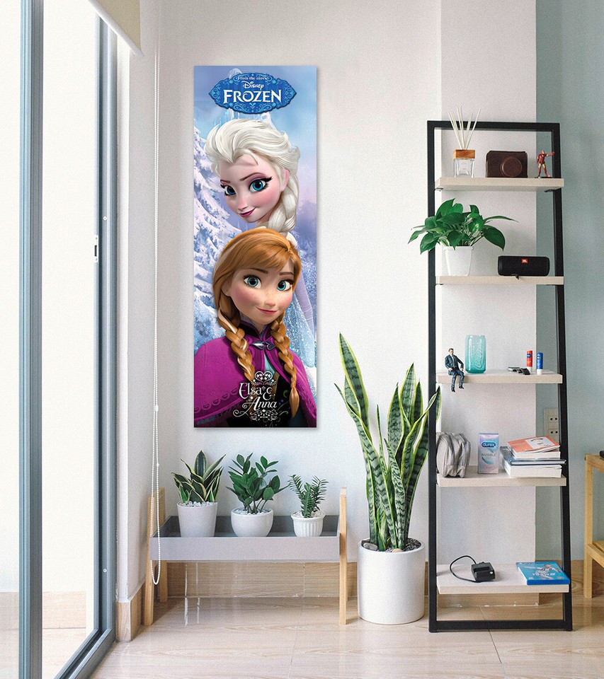 Disney's Frozen - Door Movie Poster (Anna & Elsa) (21" X 62") | eBay