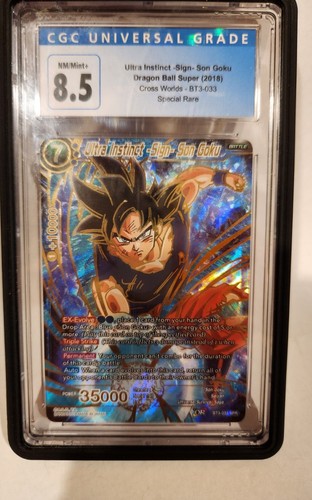 Ultra Instinct Sign Son Goku BT3-033 SPR PSA 8.5 Dragon Ball Super Card ...
