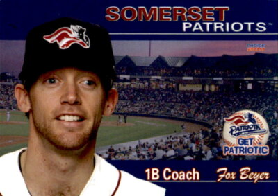2011 Somerset Patriots Choice 4 Fox Beyer 1st Base Coach Chatham New ...