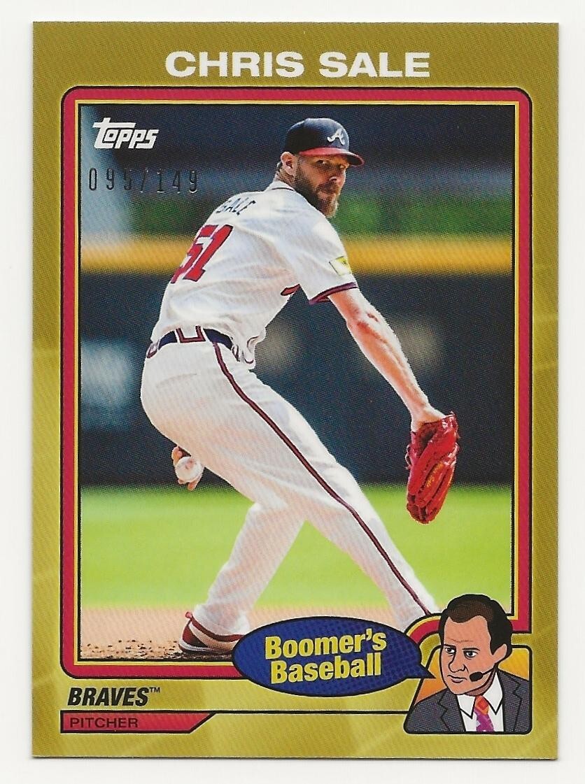 2024 Topps x Chris Berman CHRIS SALE Gold 095/149 Boomer's Baseball ...