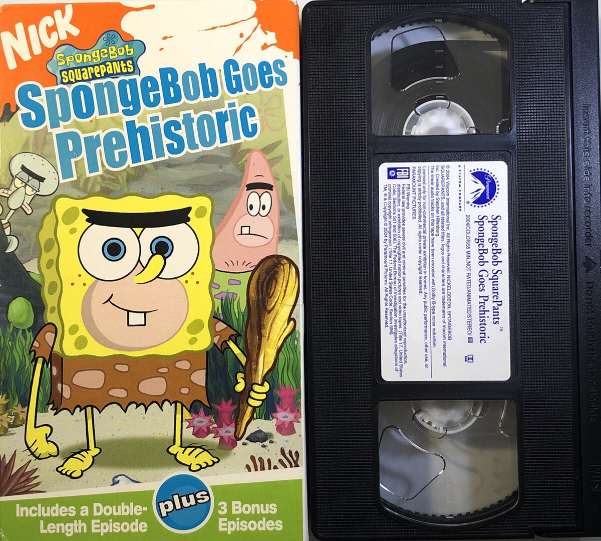 Spongebob Diventa Preistorico Vhs Opening And Closing To Spongebob
