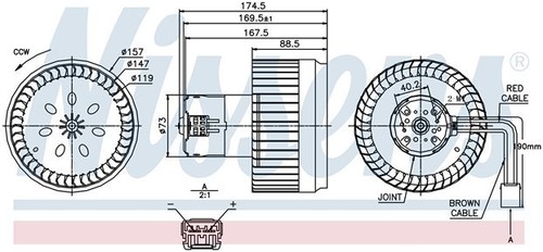 VENTILADOR HABITACULO VOLVO XC 70 - OE: 31320392 / 30715483 / 8665191 ...