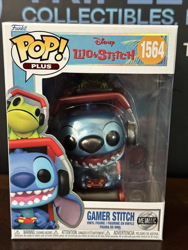 Funko Pop! Plus: Disney - Gamer Stitch (Metallic) #1564 889698871204| eBay