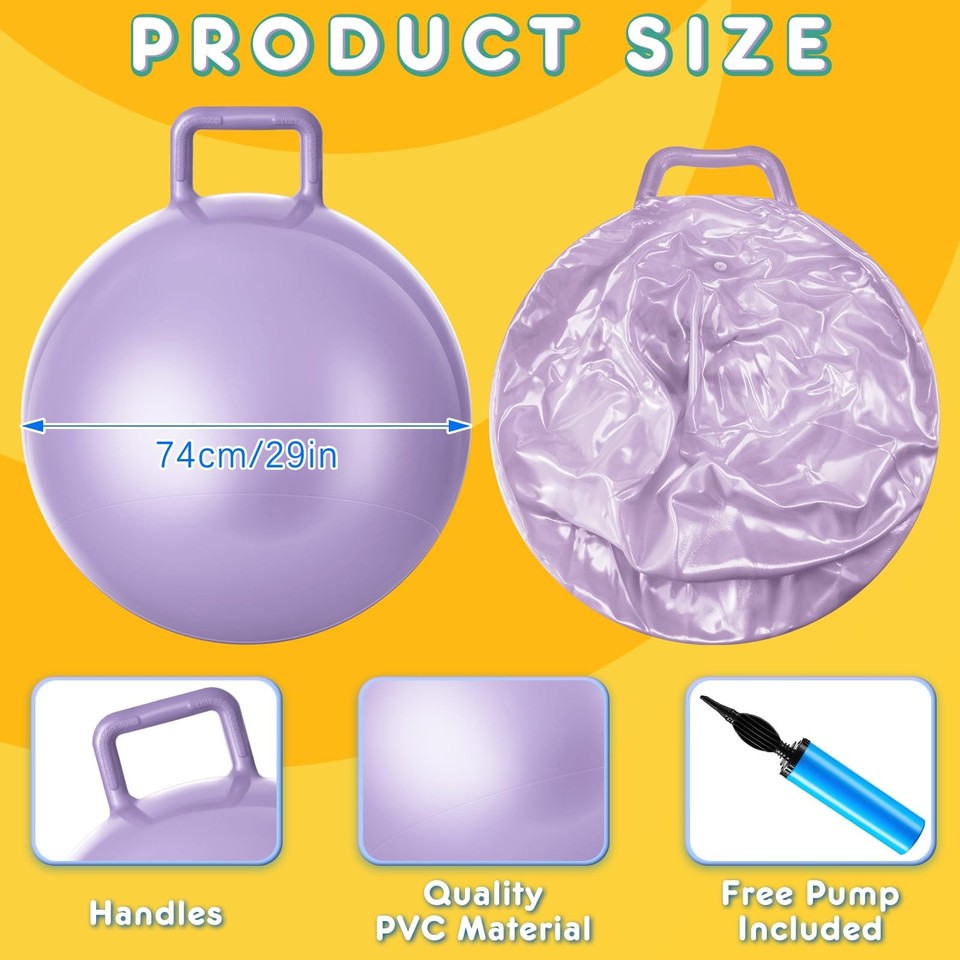 Lewtemi 6 Pcs Hopper Ball Carnival Outdoor Games 32 Inch Jumping ...