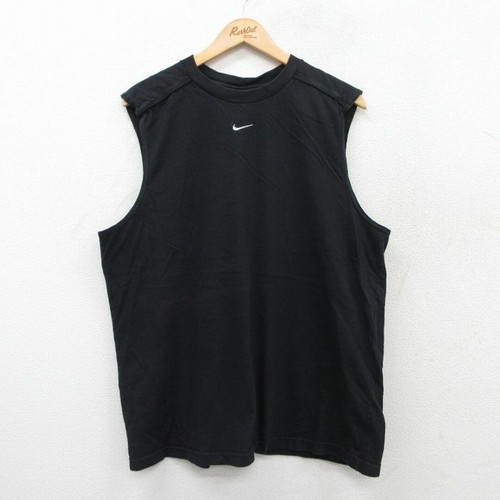 XLUSED Nike Sleeveless T-shirt Men's One Point Logo Center Wash Used ...