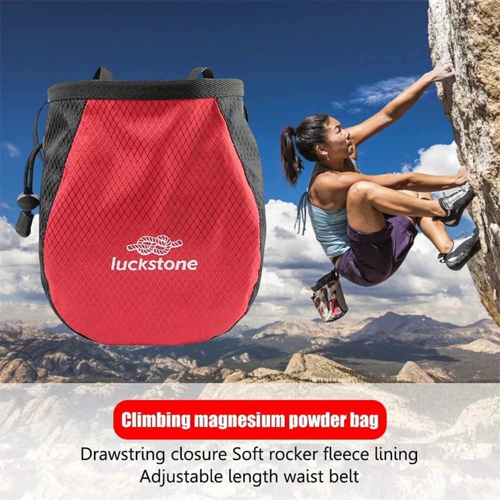 Climbing Bag Magnesium Powder Storage Waist Belt Nonslip Chalk Pouch | eBay