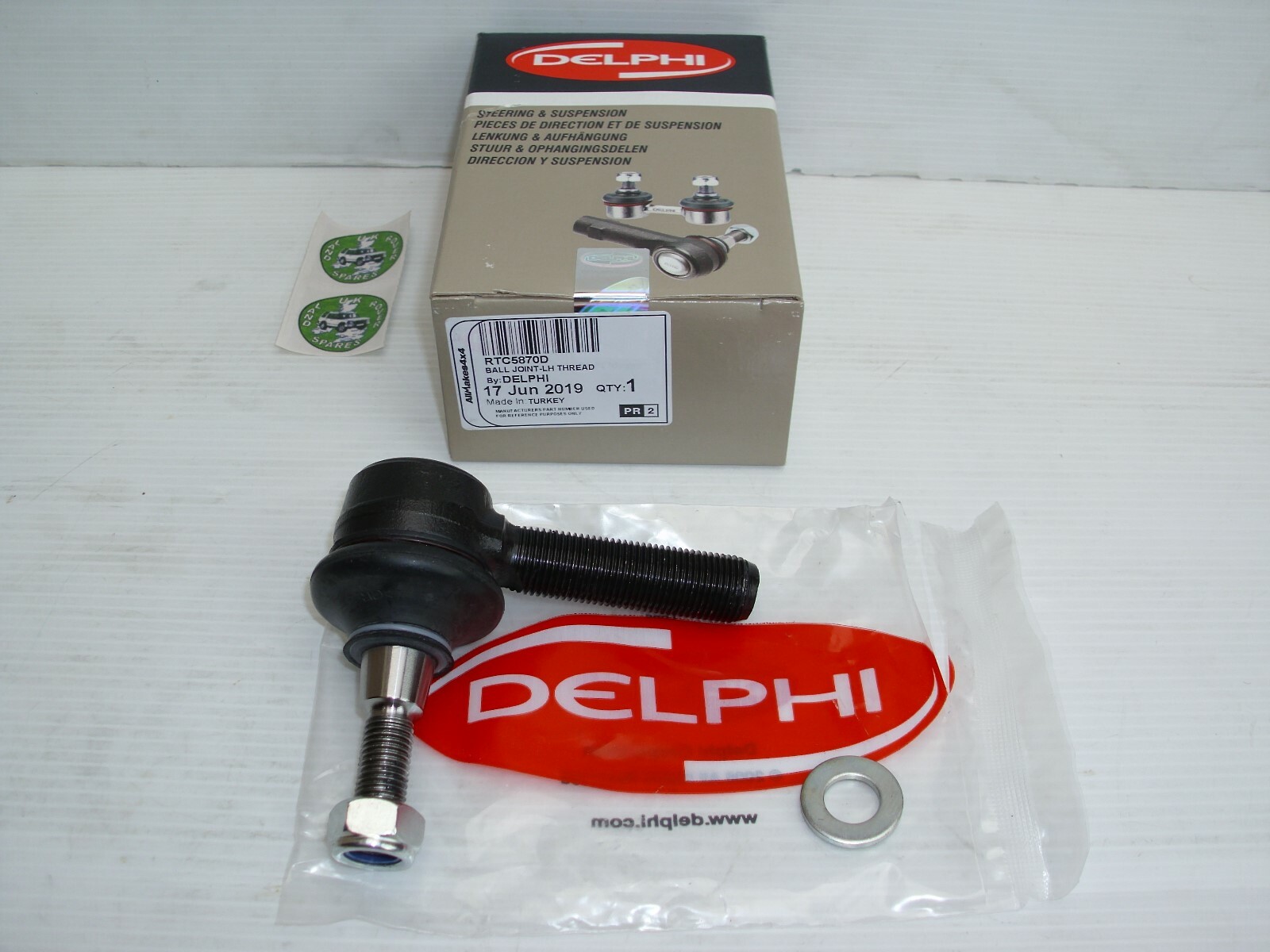 LAND ROVER DISCOVERY TRACK ROD END LEFT HAND THREAD - OEM BALL JOINT ...