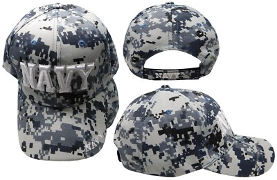 U.S. Navy Veteran 3D Letters Digital Camo NWU Embroidered Cap Hat ...