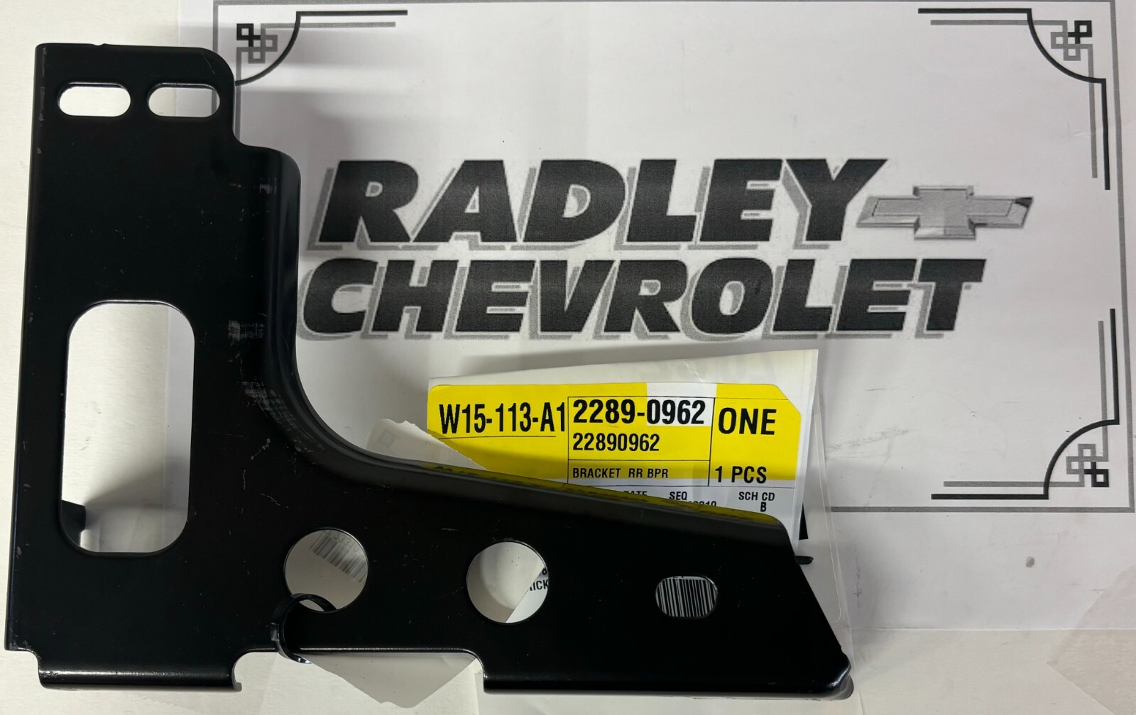 NEW GM OEM REAR BUMPER- MOUNT BRACKET LEFT- GENERAL MOTORS GMC 22890962 ...