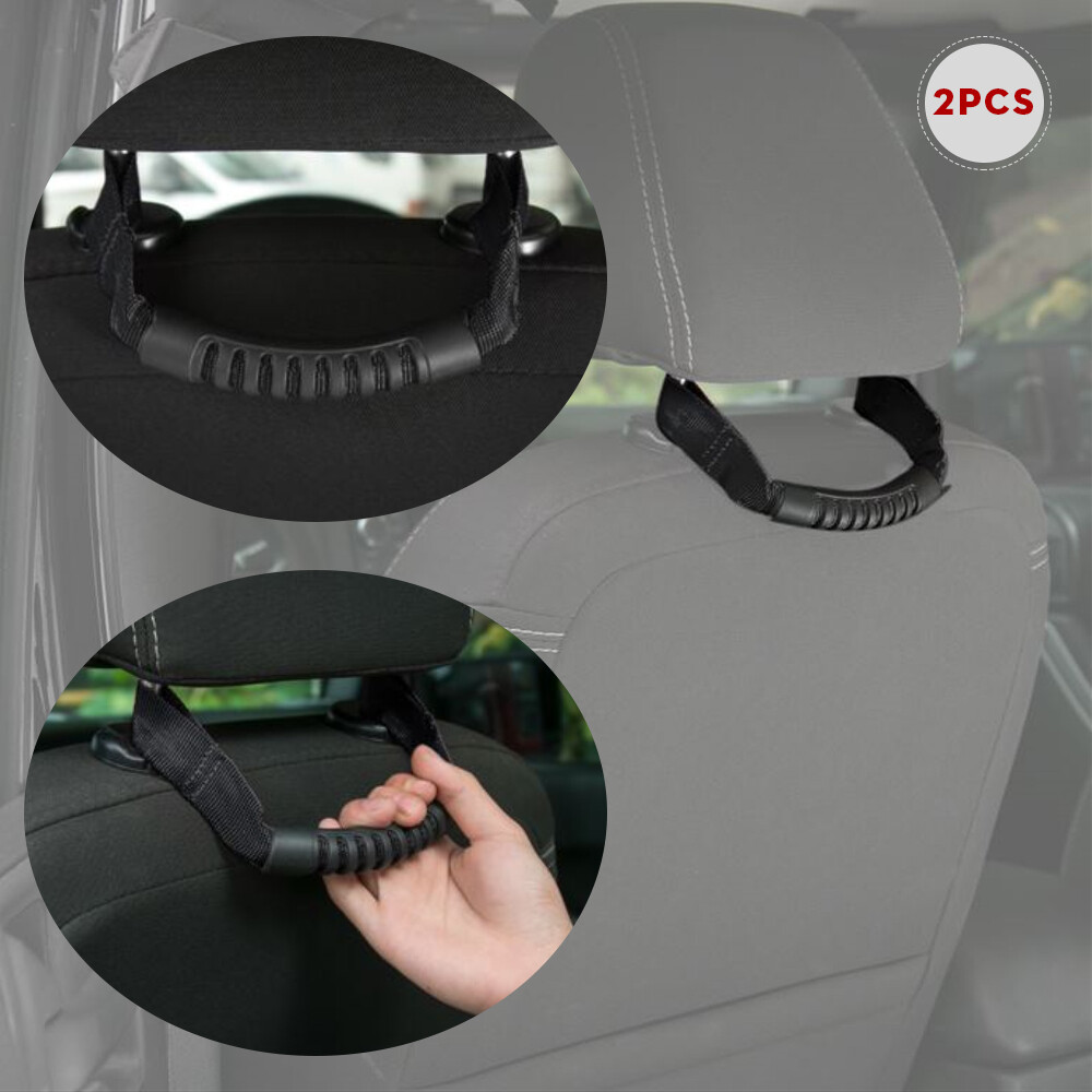 Rear Headrest Seat Grab Handle Roll for 2007-2019 Jeep Wrangler JL JK ...
