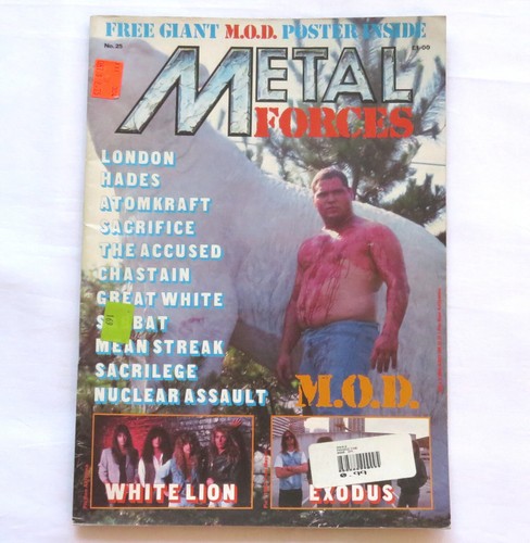 Metal Forces Magazine 1987 #25 Thrash Crossover Hard Billy Milano MOD ...