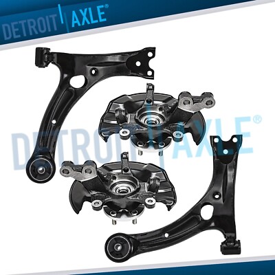 Front Steering Knuckles Hub Bearing Lower Control Arms for Toyota ...