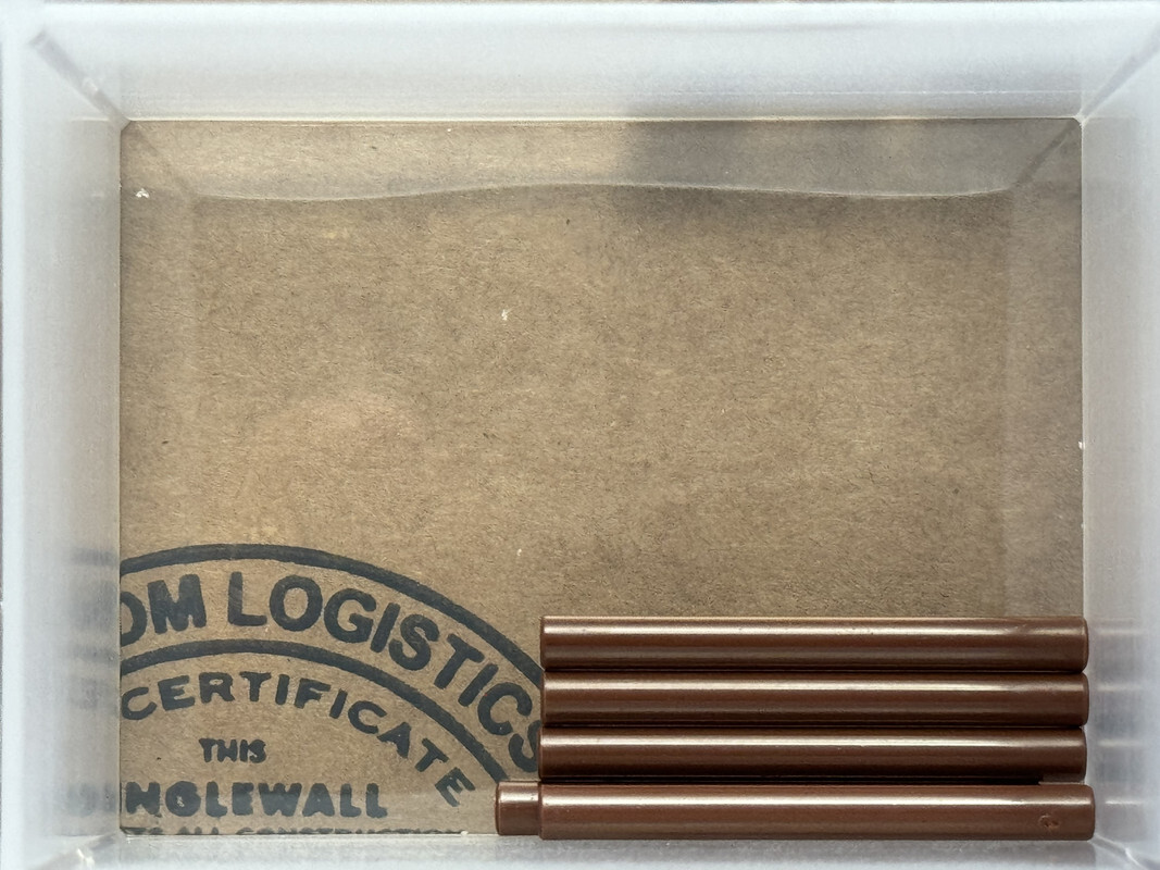 LEGO Parts - Reddish Brown Bar 4L (Lightsaber Blade / Wand) - No 30374 ...