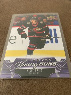 2023-24 UPPER DECK SERIES 1 CANVAS YOUNG GUNS RIDLEY GREIG #C97 | eBay