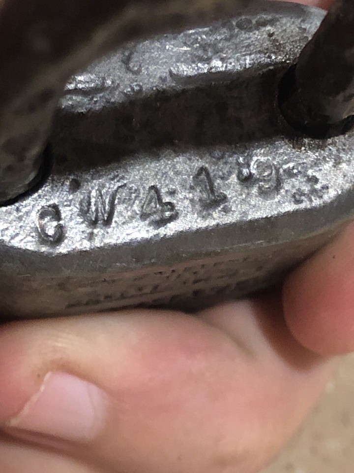 Vintage RARE Slaymaker Genuine Pin Tumbler Railroad Lock Obsolete SEE ...