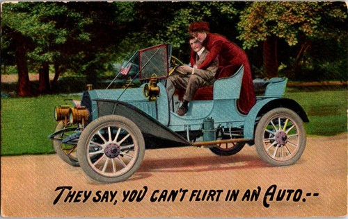 Antique Car - Old Automobile Featured on Great Vintage Postcard j/09 ...
