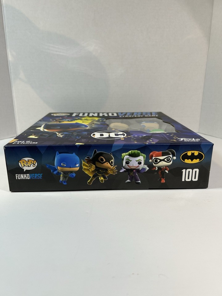 FUNKOVERSE STRATEGY GAME DC 100 BATMAN BATGIRL THE JOKER HARLEY QUINN ...
