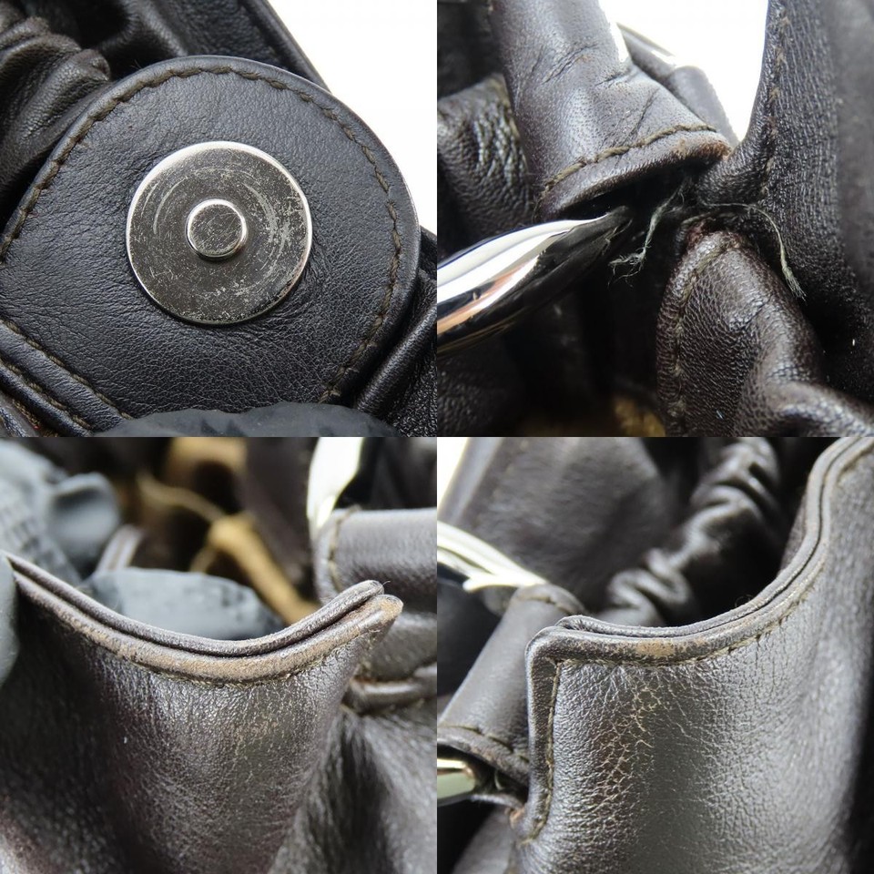 USED Christian Dior Handbag leather Dark brown Maris Pearl | eBay Australia