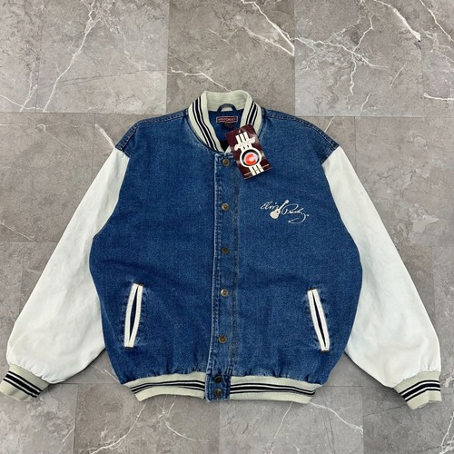 Vintage Elvis Presley Jean Jacket Mens XL Dead Stock Fleece Lined Denim ...