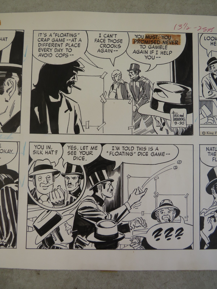 1977 Lee Falk Fred Fredrick Mandrake Sunday Strip Original Comic Art | eBay
