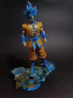 Dragon Ball Stars Series Super Saiyan Blue Goku Figure pro painted | eBay