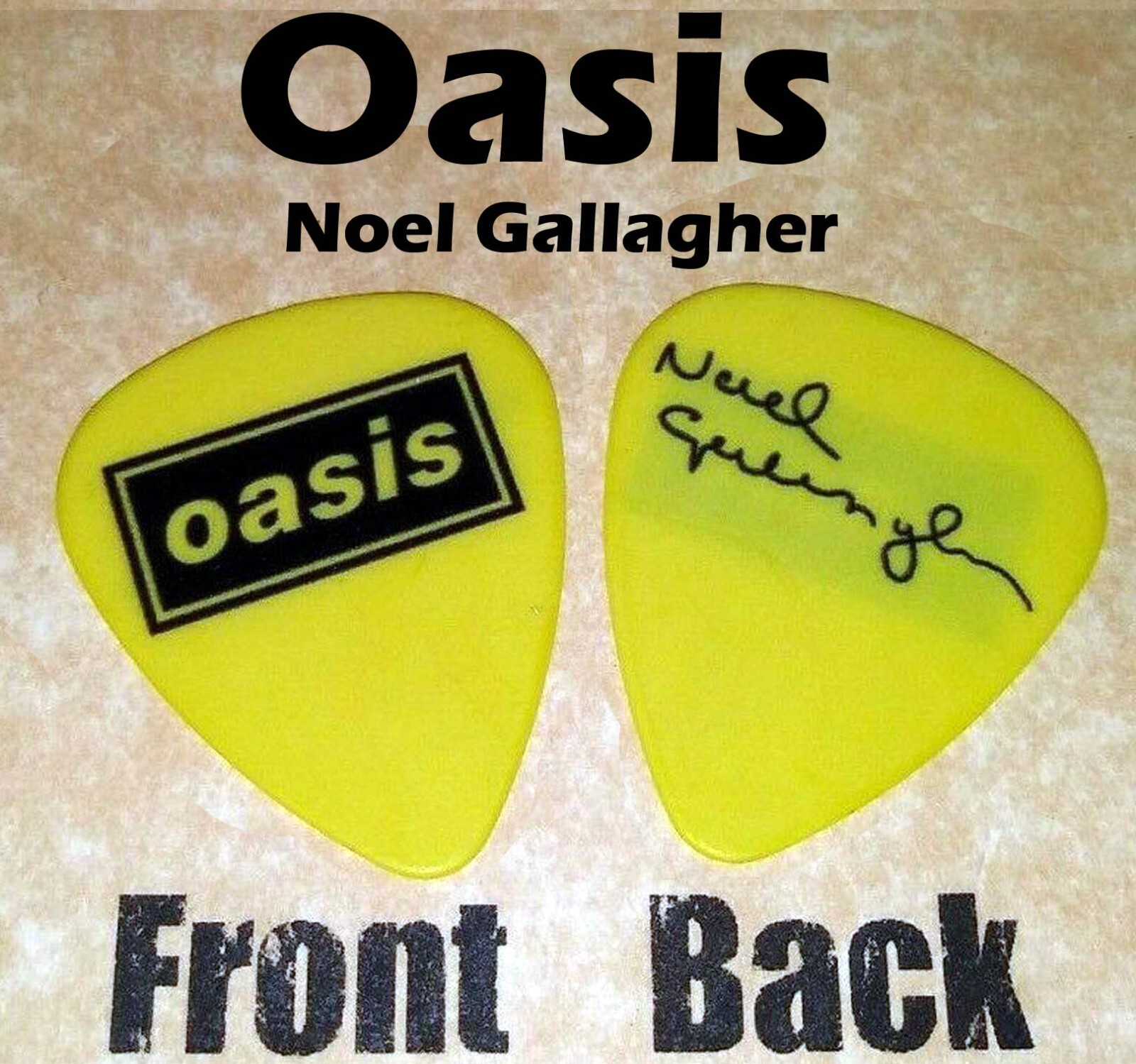 OASIS band signature NOEL Gallagher novelty guitar pick (BG-L12) | eBay