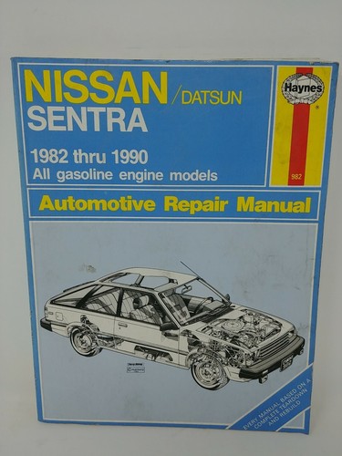 Nissan Sentra Tune-up Repair Manual 1990 1989 1988 1987 1986 1985 1984 ...