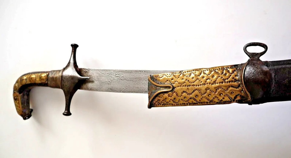 TURKISH OTTOMAN SYRIAN PERSIAN SHAMSHIR MAMALUKE SWORD DAMASCUS BLADE C ...