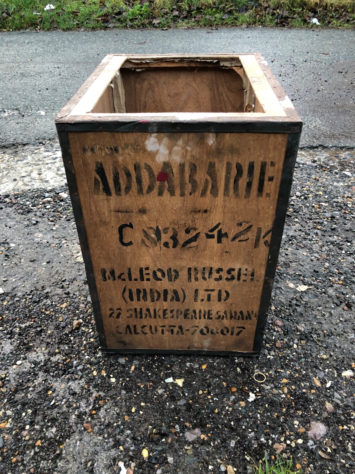 Vintage Wooden Tea Chest Crate Storage | eBay UK
