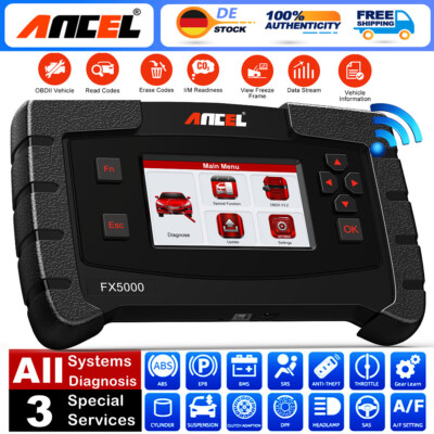 ANCEL FX5000 Profi OBD2 Diagnosegerät KFZ Alle System Auto Scanner EPB ...