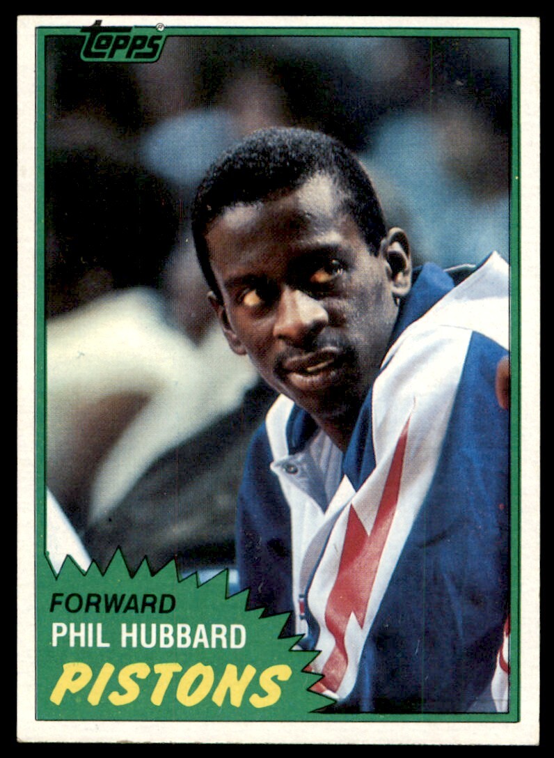 1981-82 Topps Phil Hubbard Detroit Pistons #MW82 | eBay
