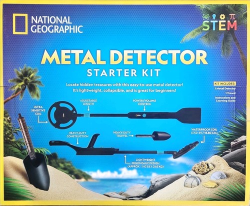 Kids Metal Detector Starter Kit NEW Trowel Included! Collapsible For ...