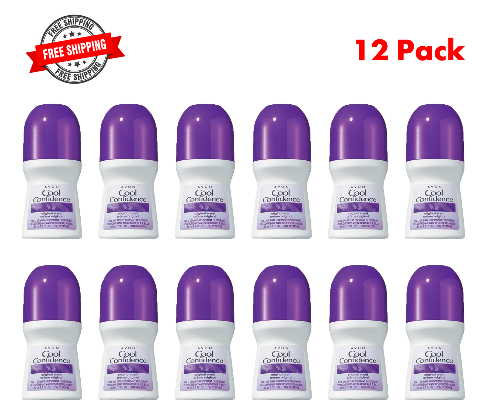 Avon Cool Confidence Antiperspirants Purple Deodorant 2.6 fl oz {12 ...