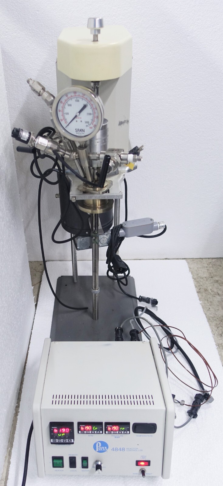 PARR 4598 MICRO STIRRED REACTOR 100mL 3000 psi w 4848 CONTROLLER | eBay