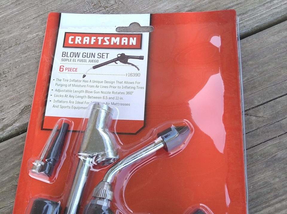Craftsman 6 Piece Blow Gun Accessory Kit 9-16390 | eBay