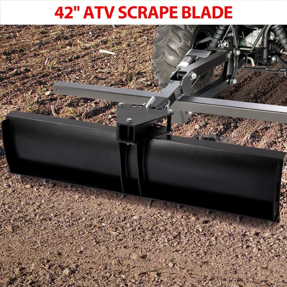 48" Scrape Blade 2" Receiver ATV UTV | Black | Universal Fitment ...