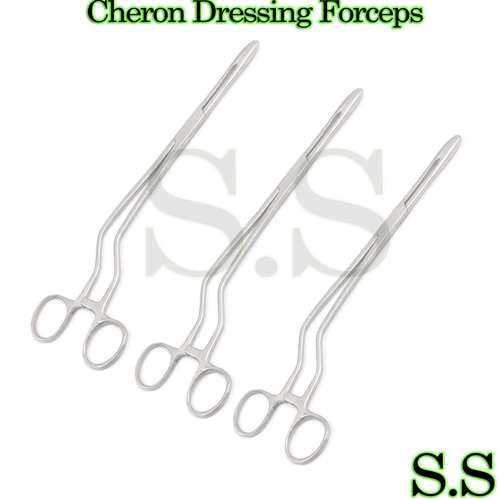 3 PCS Cheron Uterine Dressing Forceps 10" Surgical Instruments | eBay