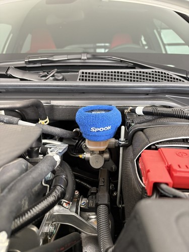 2 Blue JDM SPOON SPORTS Racing RESERVOIR COVER SOCK for HONDA ACURA ...