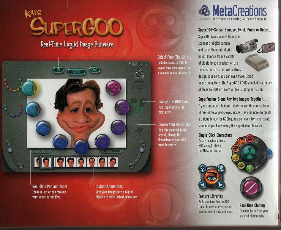Metacreations Kai's Supergoo Version 1.0 Cd-rom for PC or Mac for sale ...