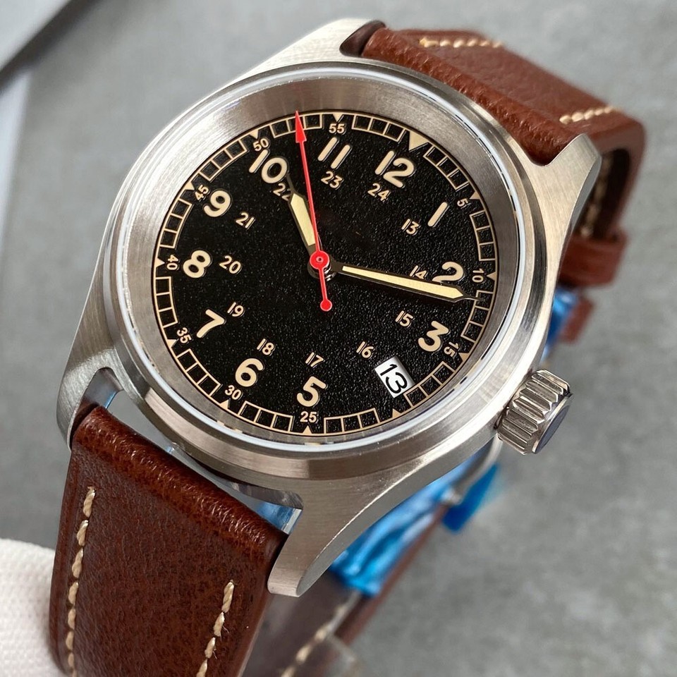 Vintage 200M Waterproof 36mm Field Watch NH35 Men Wristwatch Sapphrie ...