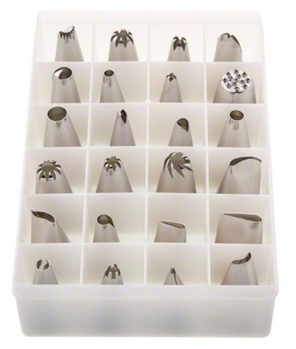 Update International CDTS-24 24-Pack Stainless Steel Cake Decorating ...