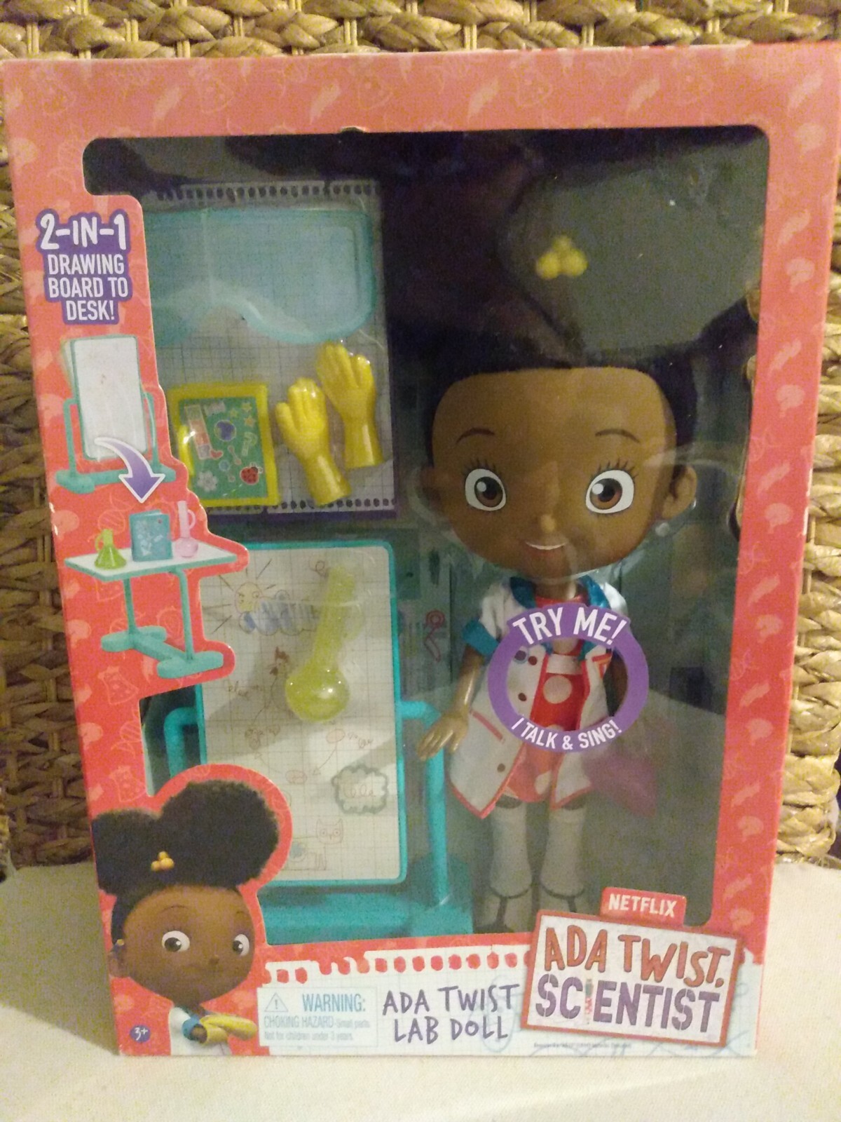 Ada Twist Scientist Lab Doll Talks & Sings, Drawing Board Desk By ...