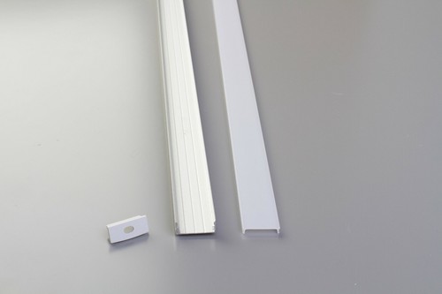 6pk WIDE ALUMINUM CHANNEL WITH COVER FOR LED STRIP LIGHT FIT UP TO 20MM ...