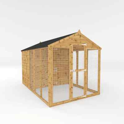 10 x 6 Shiplap Apex Dog Kennel & Run | eBay UK