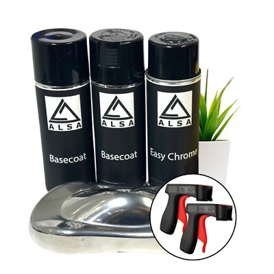 Alsa Easy Chrome Kit with Spray Gun – Mirror Chrome Starter Bundle | eBay
