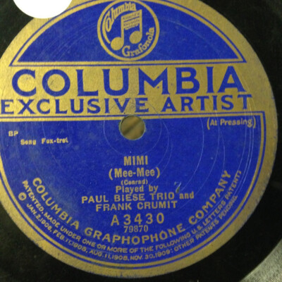 Paul Biese Trio And Frank Crumit - Mimi / Oh Me! Oh My! 1921 Shellac ...