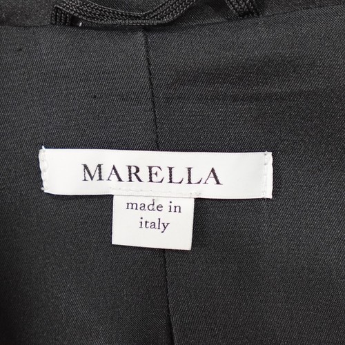 MARELLA Italy Blazer Jacket Women 8 Black Crop Timeless Capsule ...